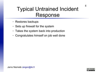 Incident response | ODP | Operating Systems | Computer Software and ...