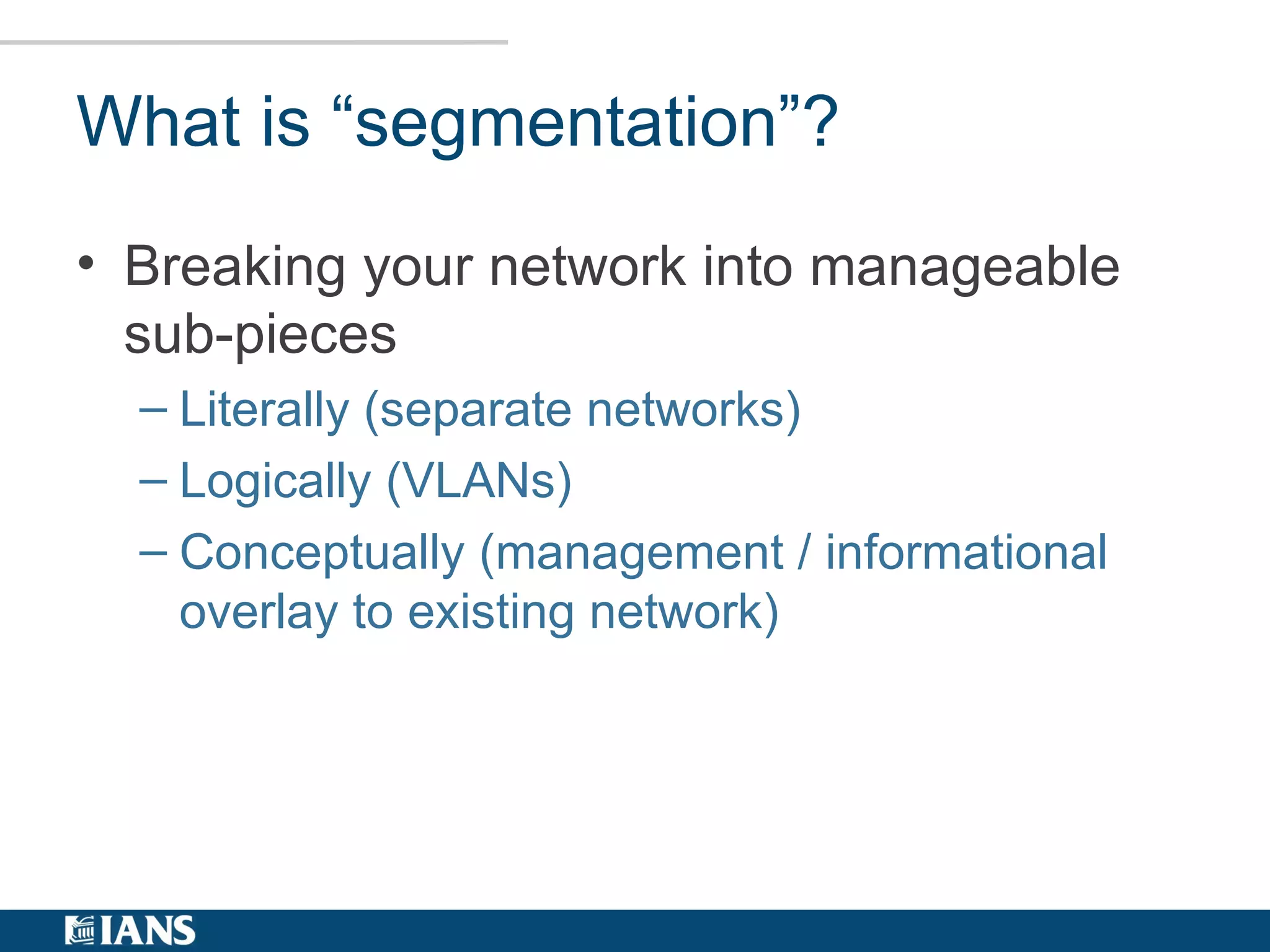 Incident response segmentation | PPT