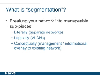 Incident response segmentation | PPT