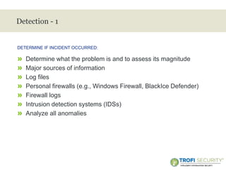 Incident Response Security | PPTX