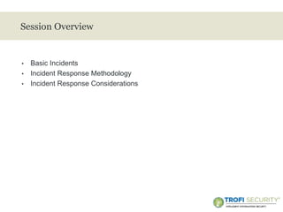 Incident Response Security | PPTX