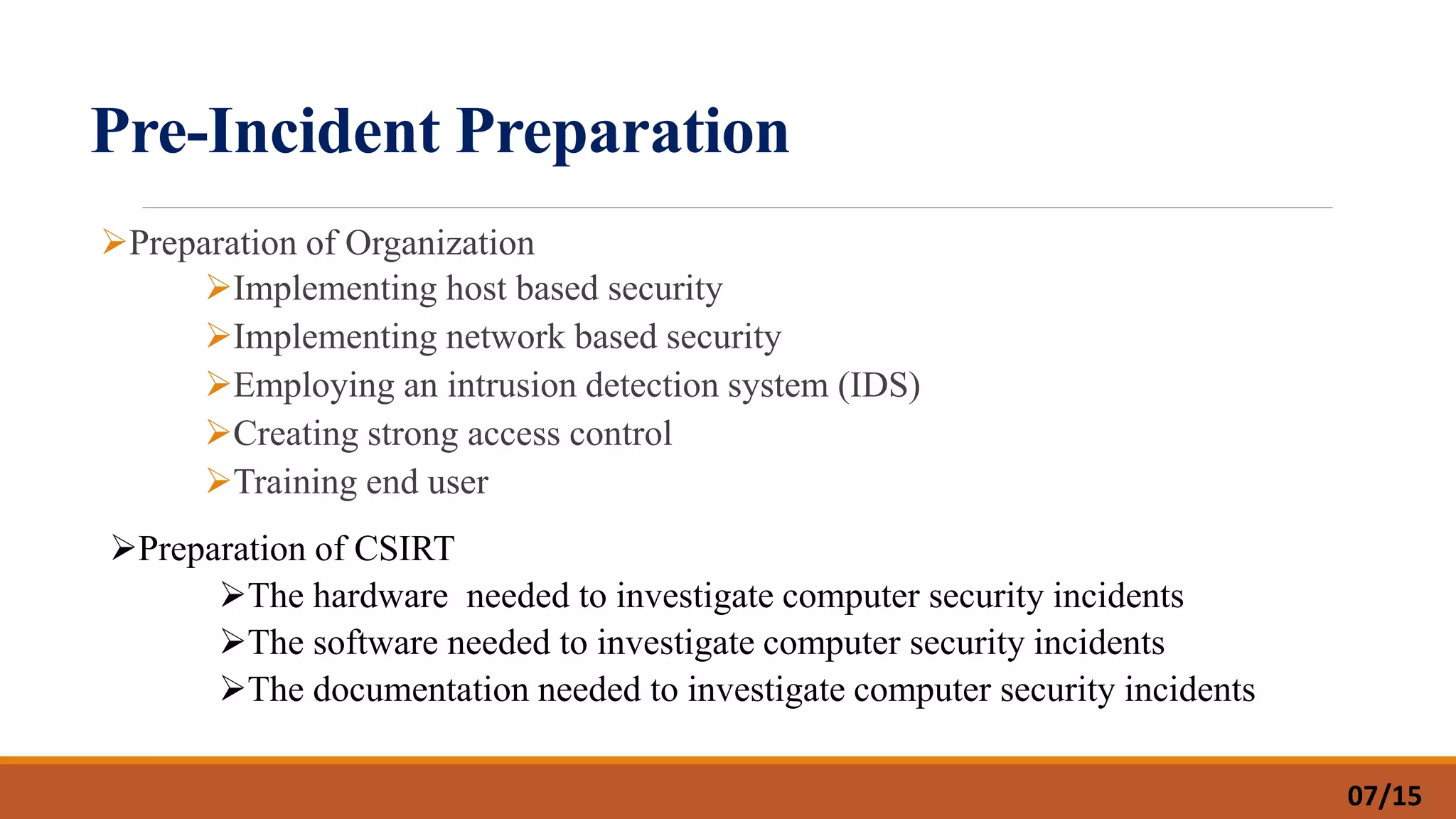 Incident response process | PPTX