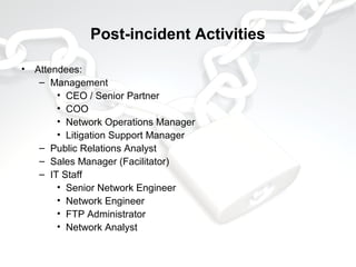 Incident response table top exercises | PPT