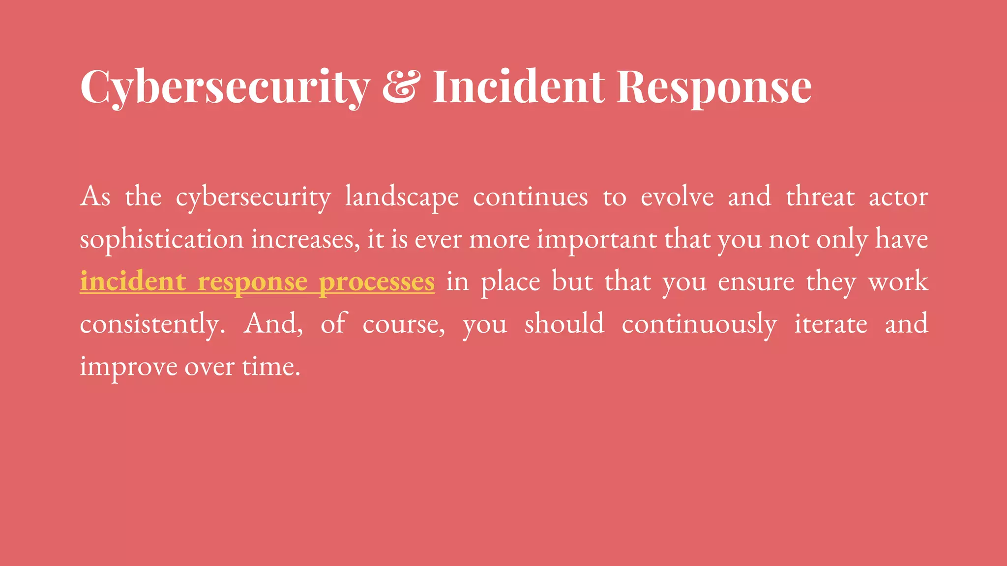 Incident Response Test | PPTX