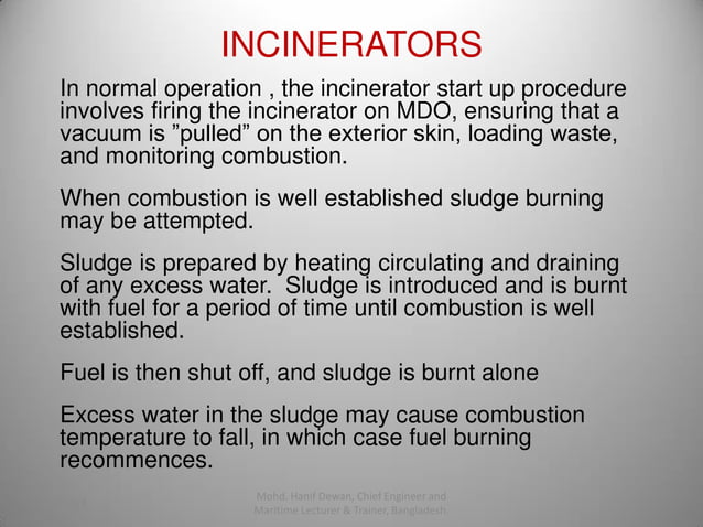 Incinerator and MARPOL Requirements | PDF | Chemistry | Science