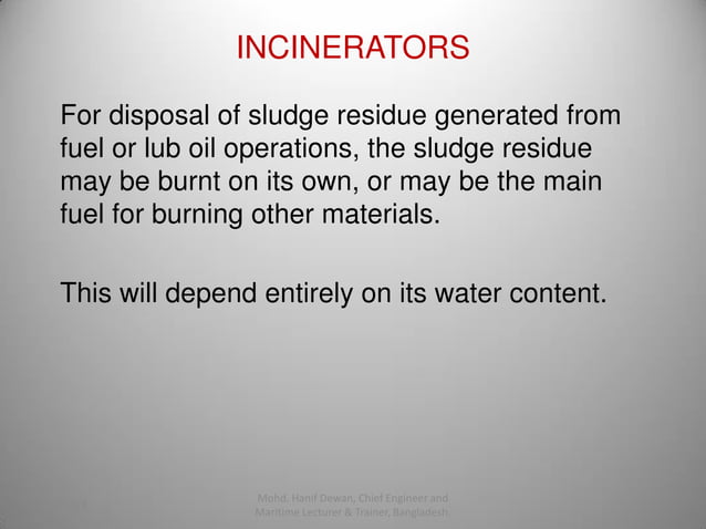 Incinerator and MARPOL Requirements | PDF | Chemistry | Science