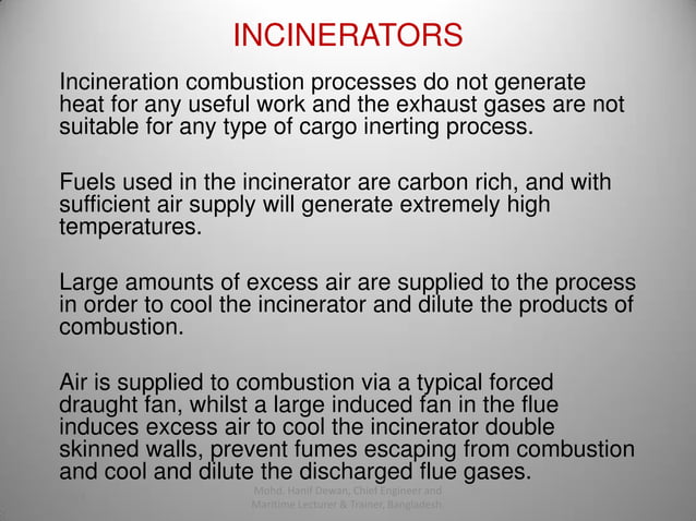 Incinerator and MARPOL Requirements | PDF | Chemistry | Science