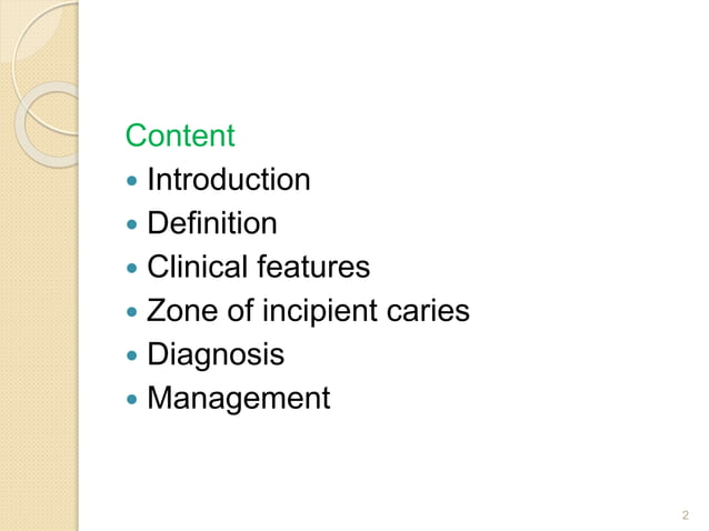 Incipient caries | PPTX | Oral care | Personal Care