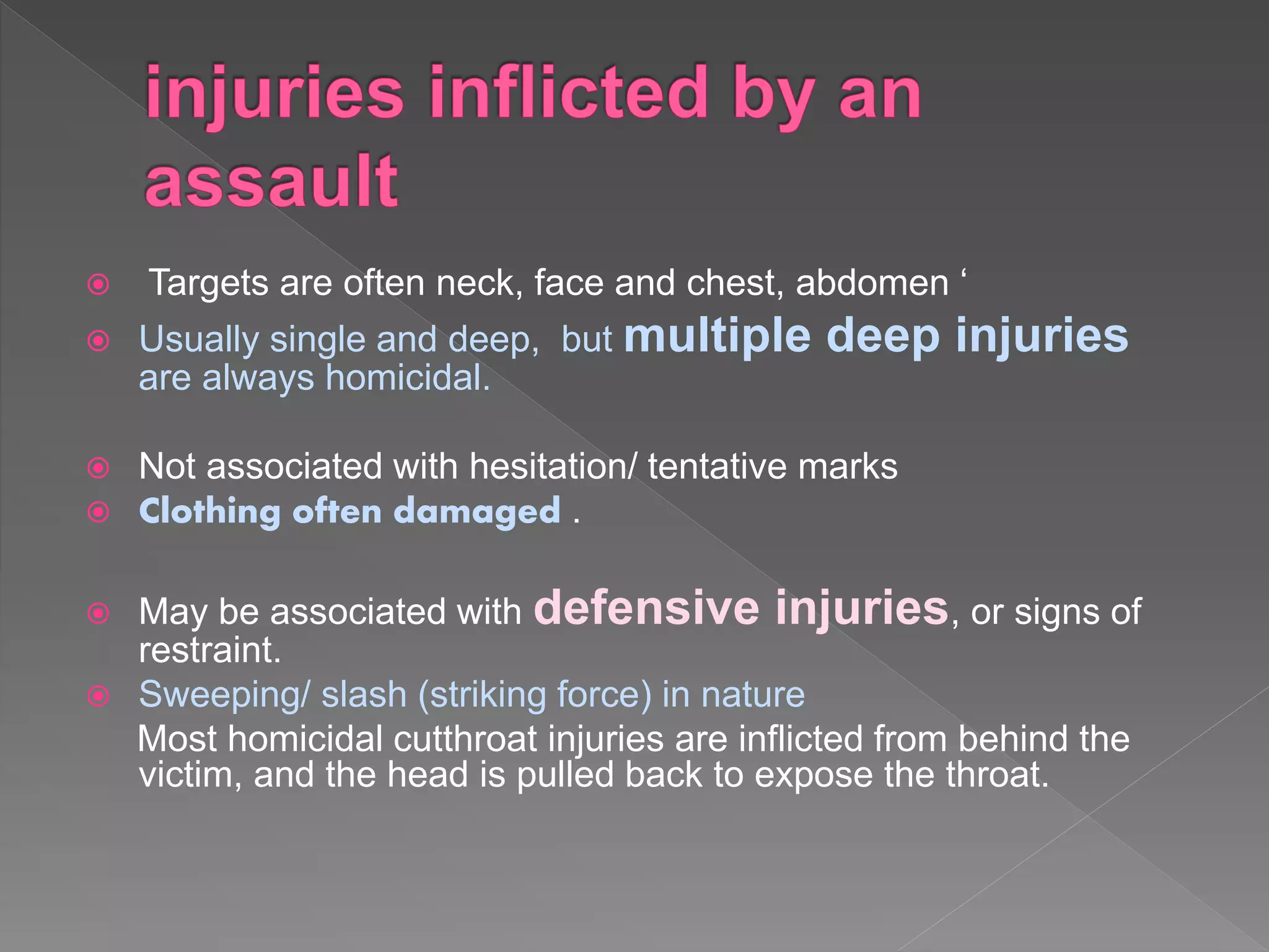 Incised wounds by Dr.M Balaji singh, ACSMCH, Chennai 2020 | PPTX