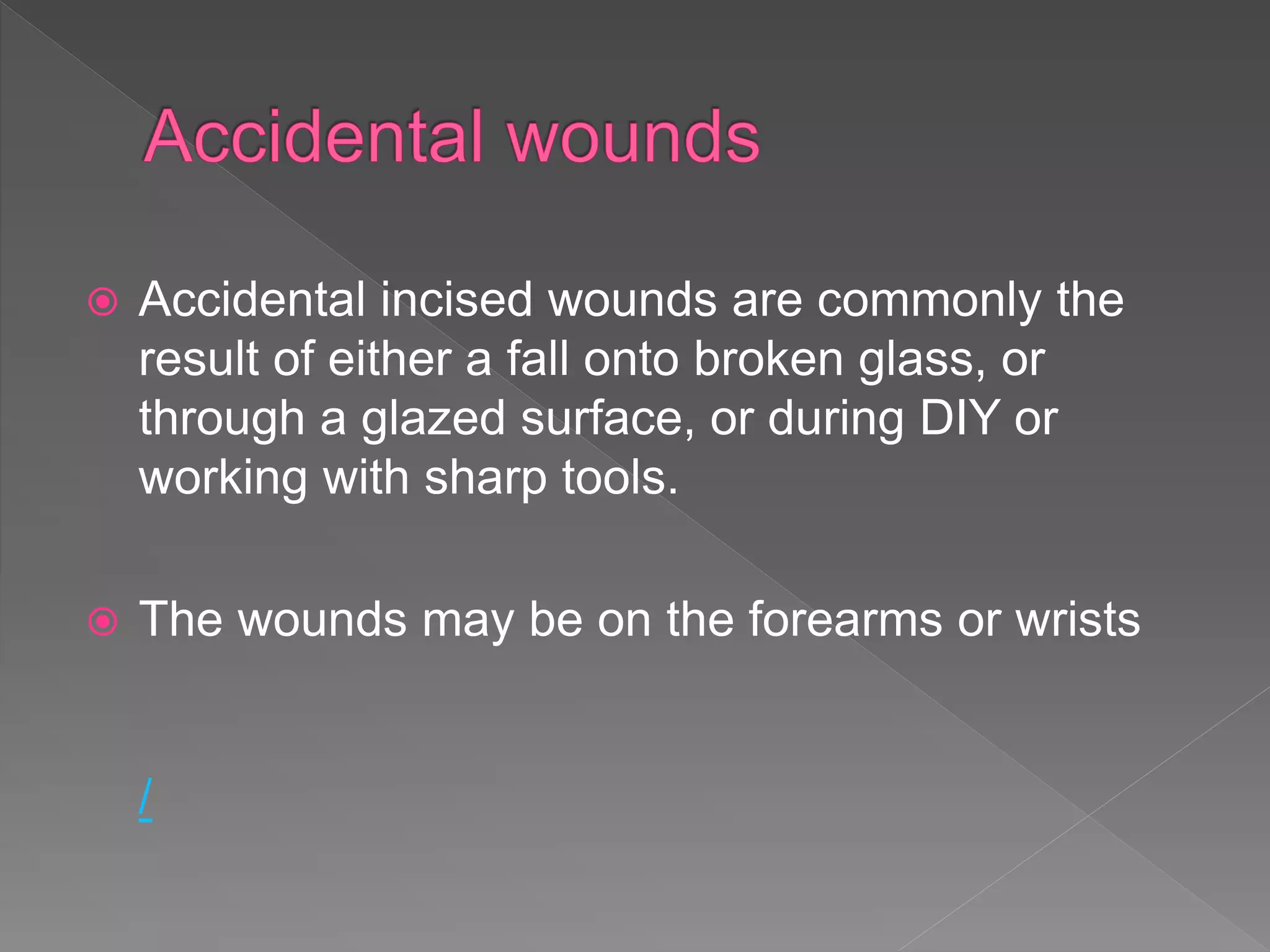 Incised wounds by Dr.M Balaji singh, ACSMCH, Chennai 2020 | PPTX