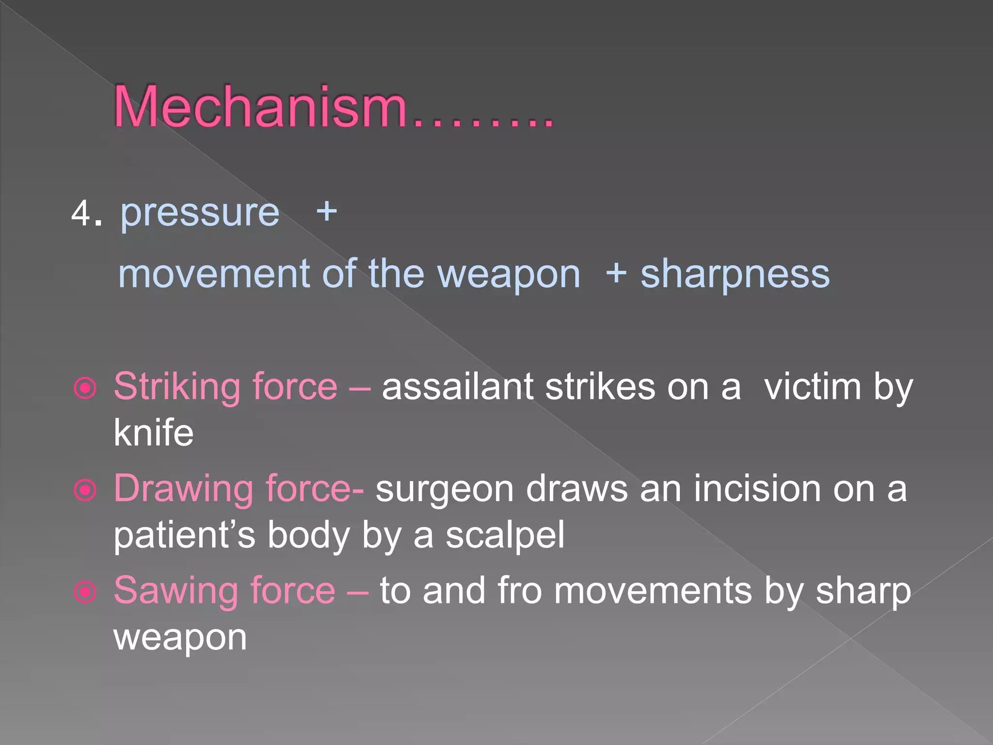 Incised wounds by Dr.M Balaji singh, ACSMCH, Chennai 2020 | PPTX