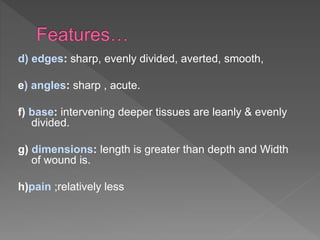 Incised wounds by Dr.M Balaji singh, ACSMCH, Chennai 2020 | PPTX