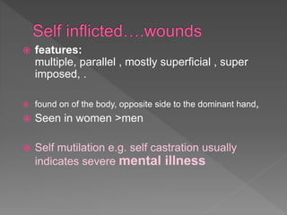 Incised wounds by Dr.M Balaji singh, ACSMCH, Chennai 2020 | PPTX