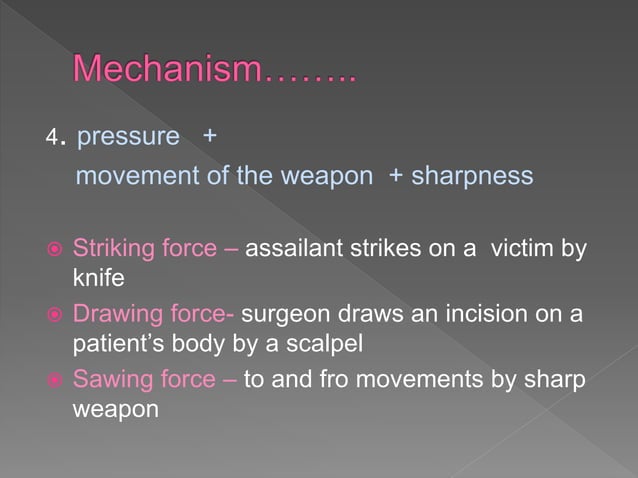 Incised wounds by Dr.M Balaji singh, ACSMCH, Chennai 2020 | PPTX ...