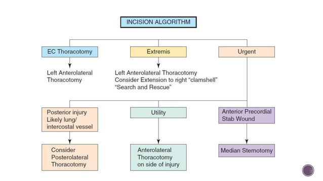 Incision and chest exposure in emergency | PPT