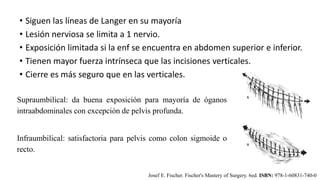 Cirugía - Incisiones abdominales | PPTX