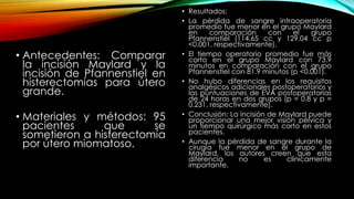 Incisiones Gíneco-Obstétricas en Cesárea | PDF