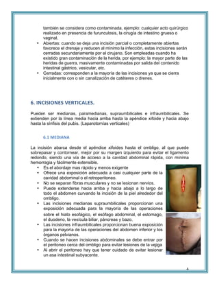 Incisiones quirurgicas | PDF