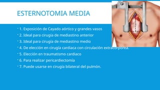 INCISIONES TORACICAS DEFINICIONES Y.pptx