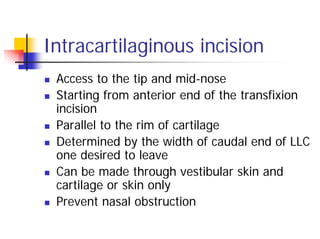 Incision of rhinoplasty | PDF
