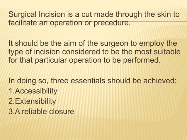 surgical Incisions - sadeghi mazloumi | PPT