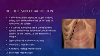 Incisions and position in general surgery by dr chandrakant sabale | PPT