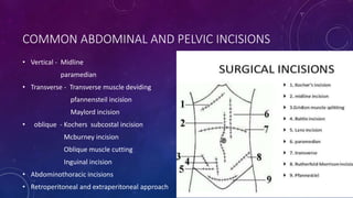 Incisions and position in general surgery by dr chandrakant sabale ...