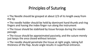 Incision, Suturing Techniques and Complications.pptx