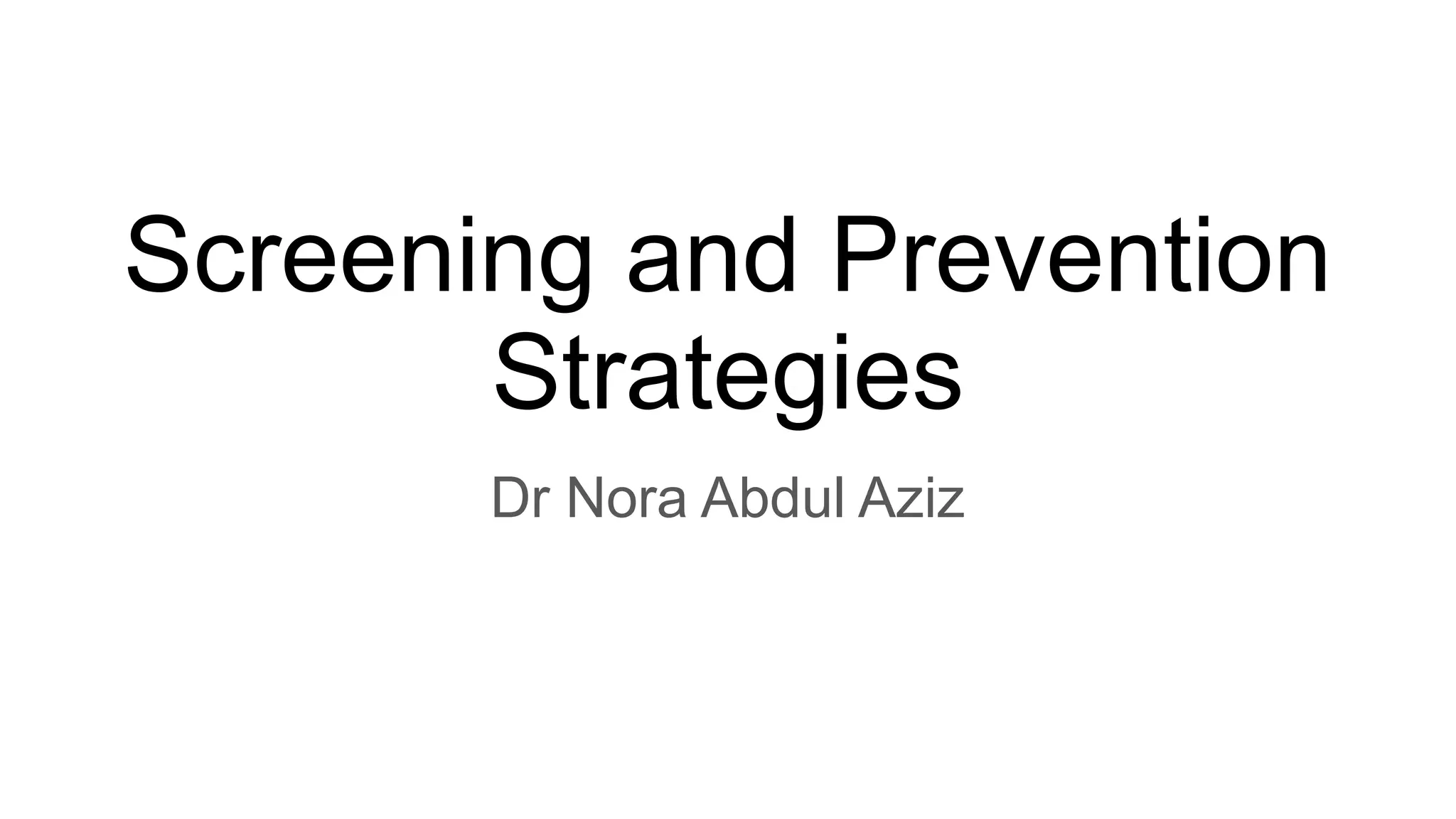 Screening and prevention strategies of colorectal cancer | PPTX