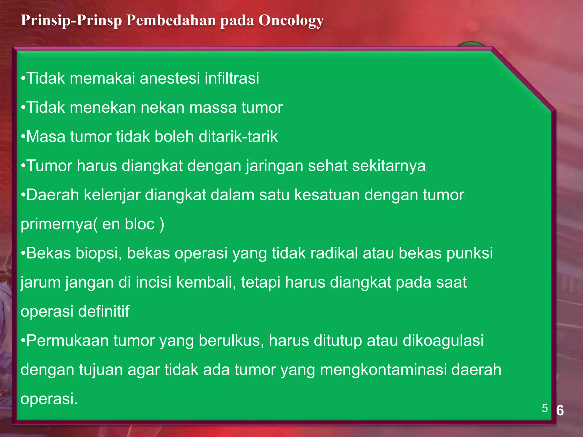 Incisi pada pembedahan keganasan oncology | PPTX