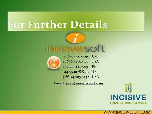 Financial Management Software - IncisiveFMS | PPTX | Business ...