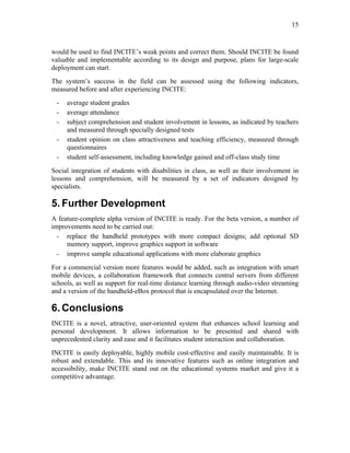 INCITE - INtegrated Components for Interactive TEaching | PDF