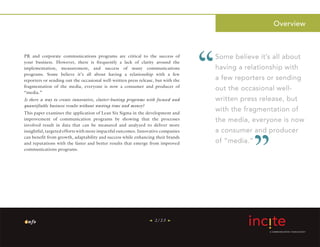 Lean Communications: Process Improvement in PR and Corporate ...