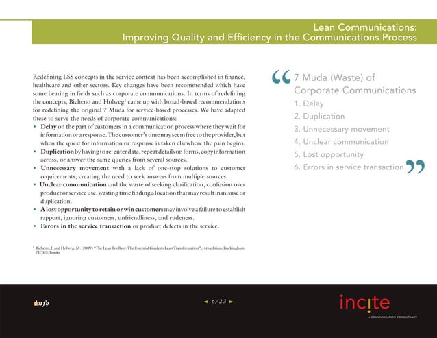 Lean Communications: Process Improvement in PR and Corporate ...