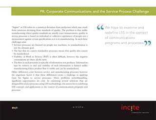 Incite solution paper on lean communications | PDF