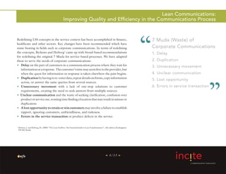 Incite solution paper on lean communications | PDF