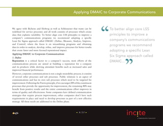 Incite solution paper on lean communications | PDF
