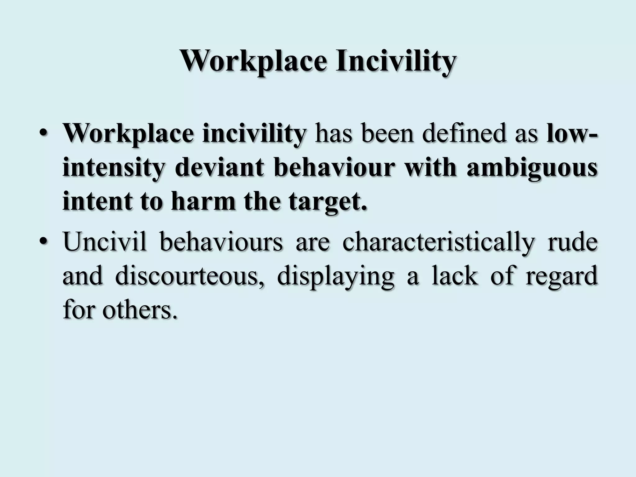 Workplace Incivility | PPTX