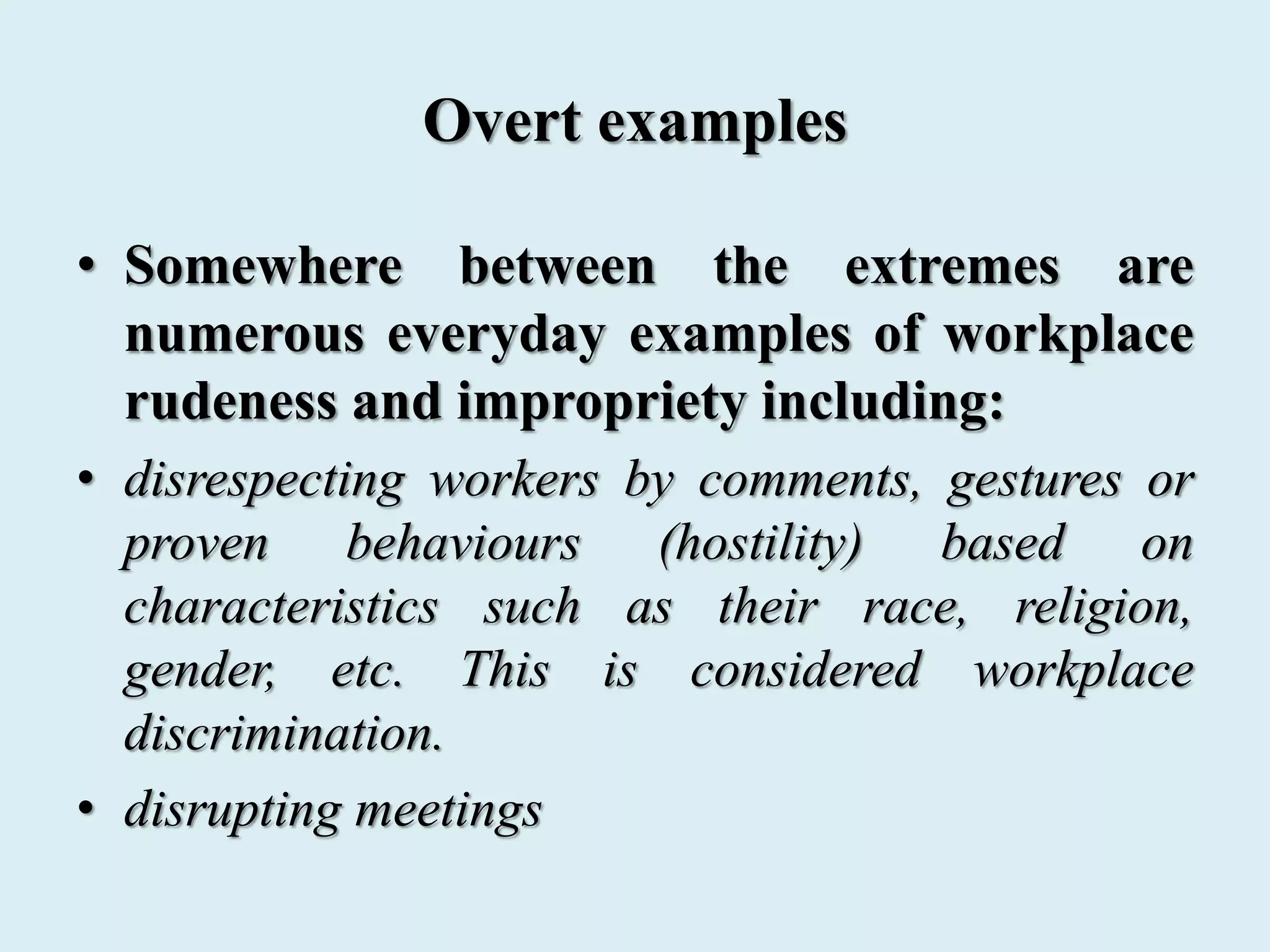 Workplace Incivility | PPTX