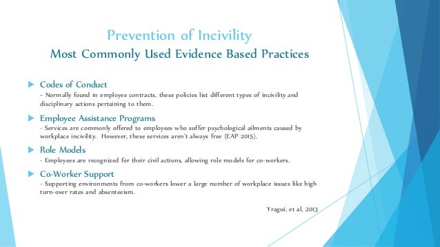 Incivility in the workplace