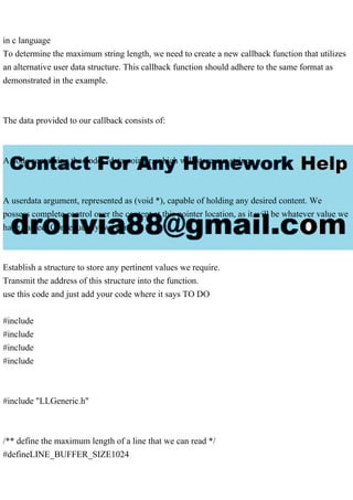 in c languageTo determine the maximum string length, we need to .pdf