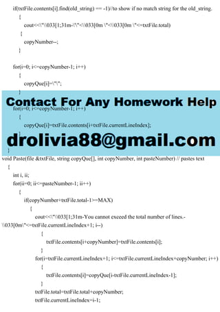 IN C++ languageWrite a simple word processor that will accept text.pdf ...