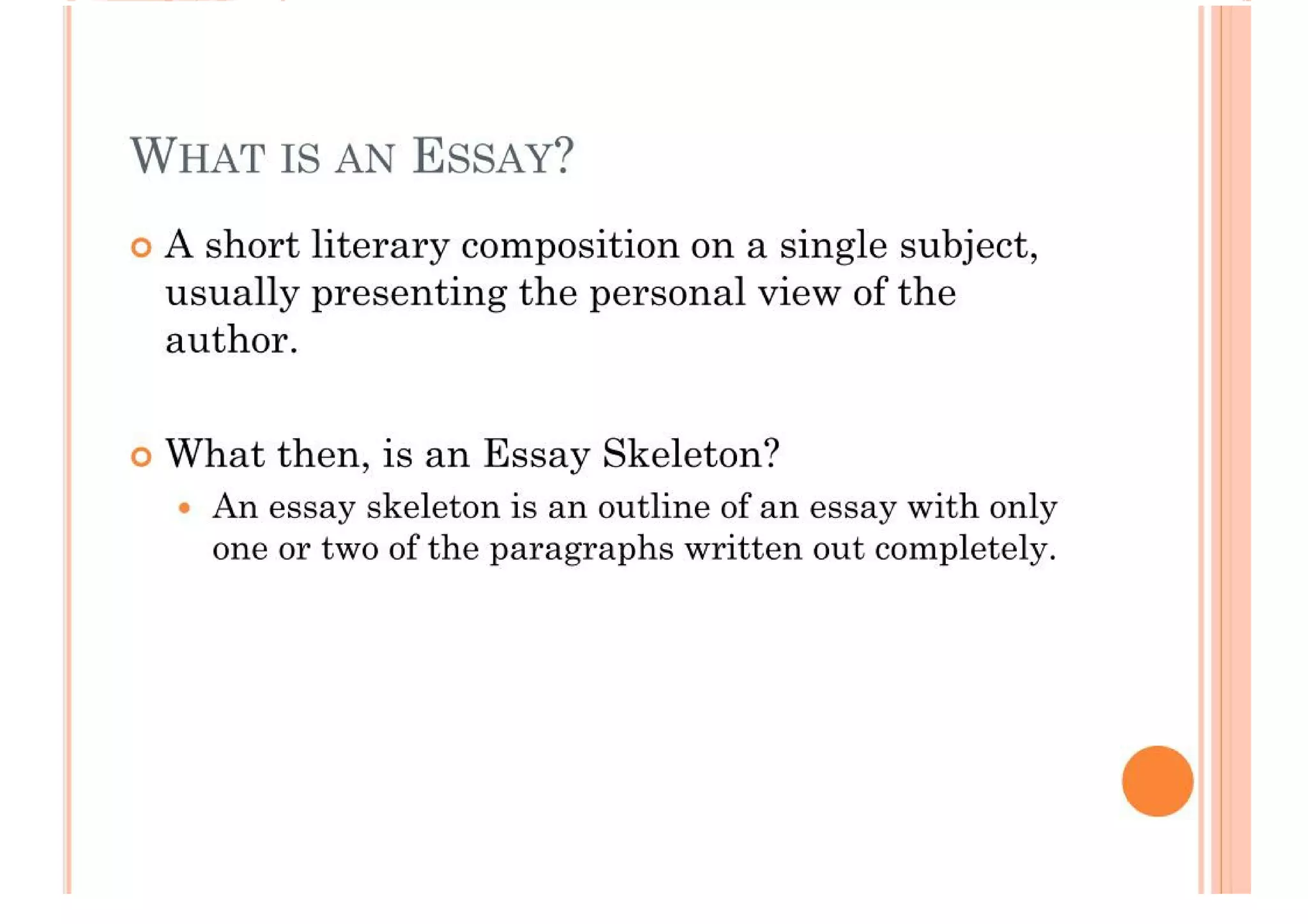 In Class Essay Writing | PDF