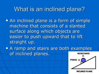 Inclined Planes Screws Wedges | PPT