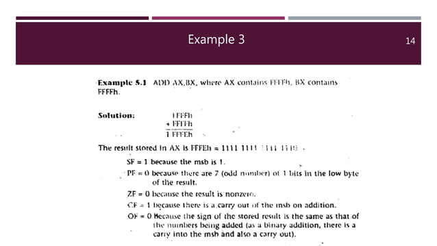 Flag Registers (Assembly Language) | PPTX | Computing | Technology & Computing