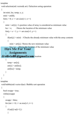#include algorithm #include vector #include iostream usi.pdf | Programming Languages | Computing