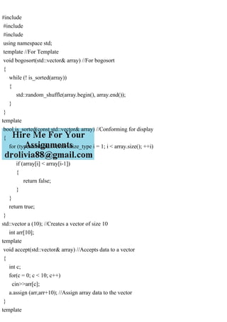 #include algorithm #include vector #include iostream usi.pdf