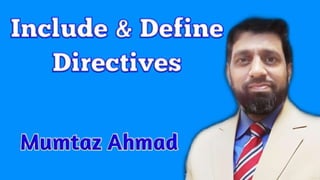 Include and define directives | PPT