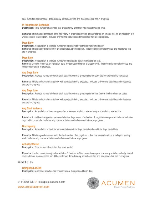 Acumen Fuse Metrics & Descriptions Guide | PDF | Technology & Computing