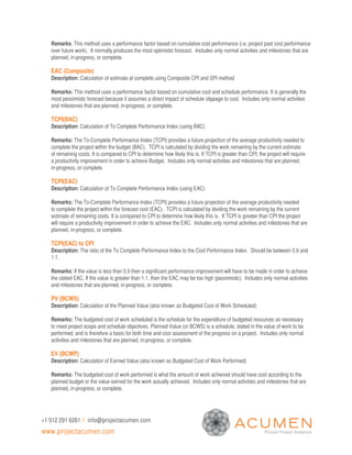 Acumen Fuse Metrics & Descriptions Guide | PDF